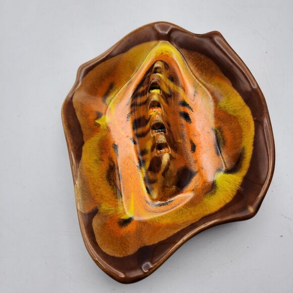 Accents | Mid Century Modern Orange Ashtray 8 California Original Usa ...